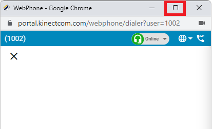 Using the Kinect Web Phone Application